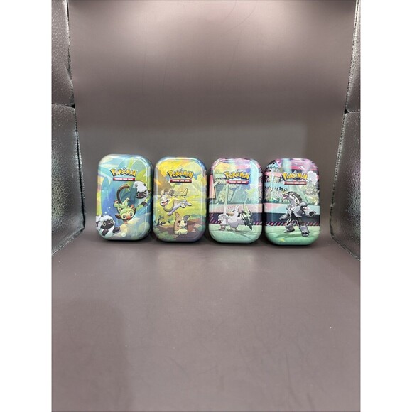 Pokemon | Toys | Pokemon Trading Card Game Tin Box Lot X 4 Contains A ...